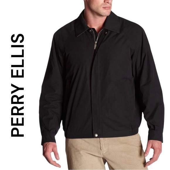 Perry Ellis | Jackets & Coats | Perry Ellis Dark Brown Microsuede ...